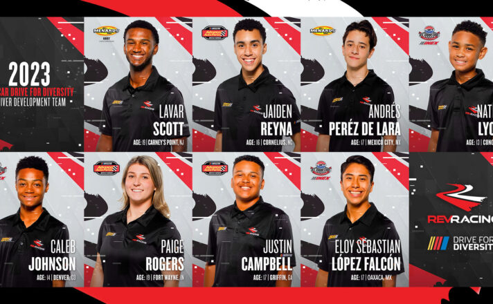 NASCAR and Rev Racing Reveal 2023 Drive for Diversity Driver ...