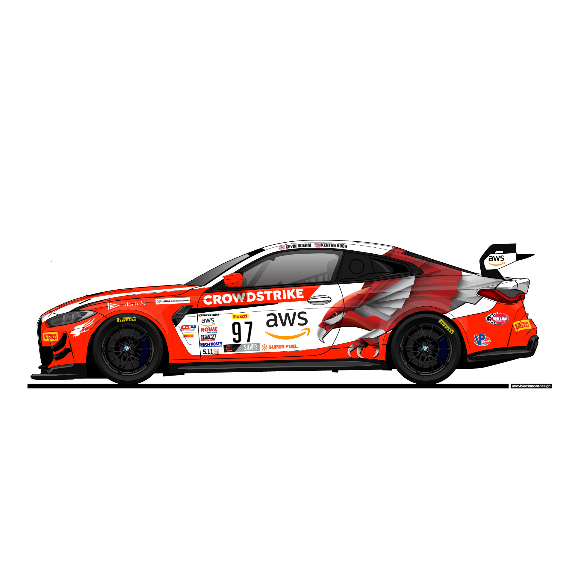 CrowdStrike/AWS Driver Kevin Boehm Returns to Random Vandals Racing for ...