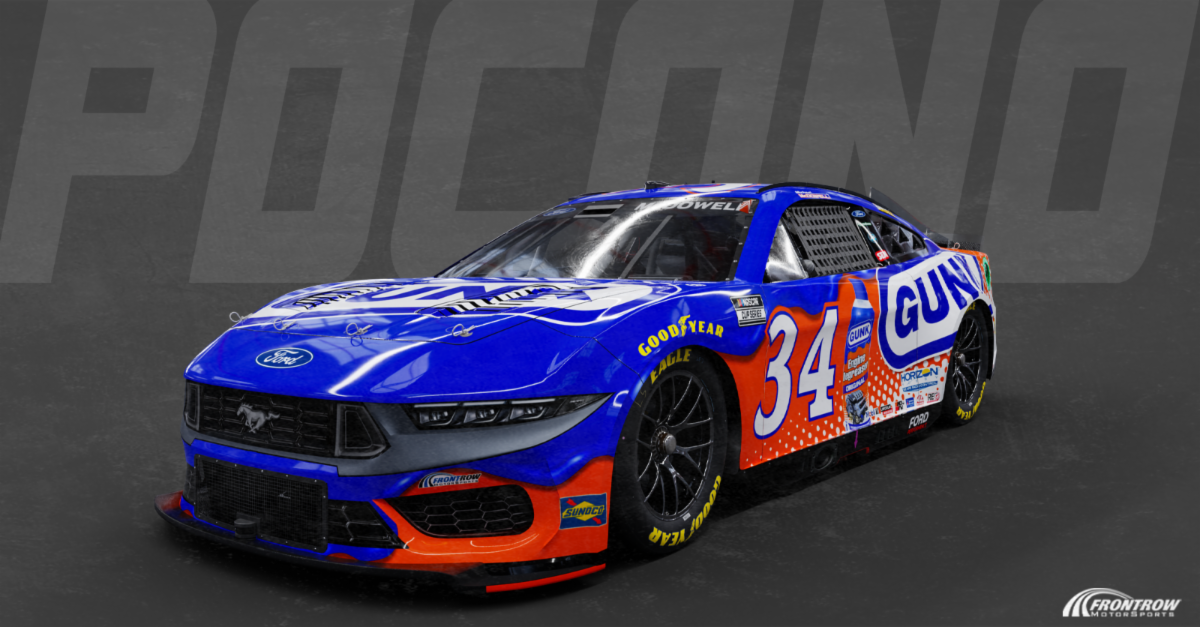 Michael McDowell and the No. 34 GUNK Ford Mustang Dark Horse - SpeedwayMedia.com