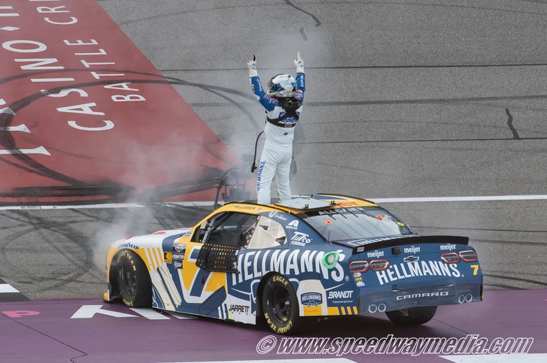 Allgaier utilizes pit strategy and survives for overtime Xfinity ...