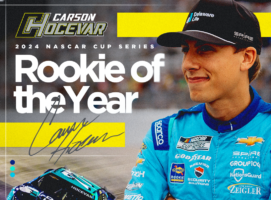 CARSON HOCEVAR EARNS 2024 NASCAR CUP SERIES SUNOCO ROOKIE OF THE YEAR ...