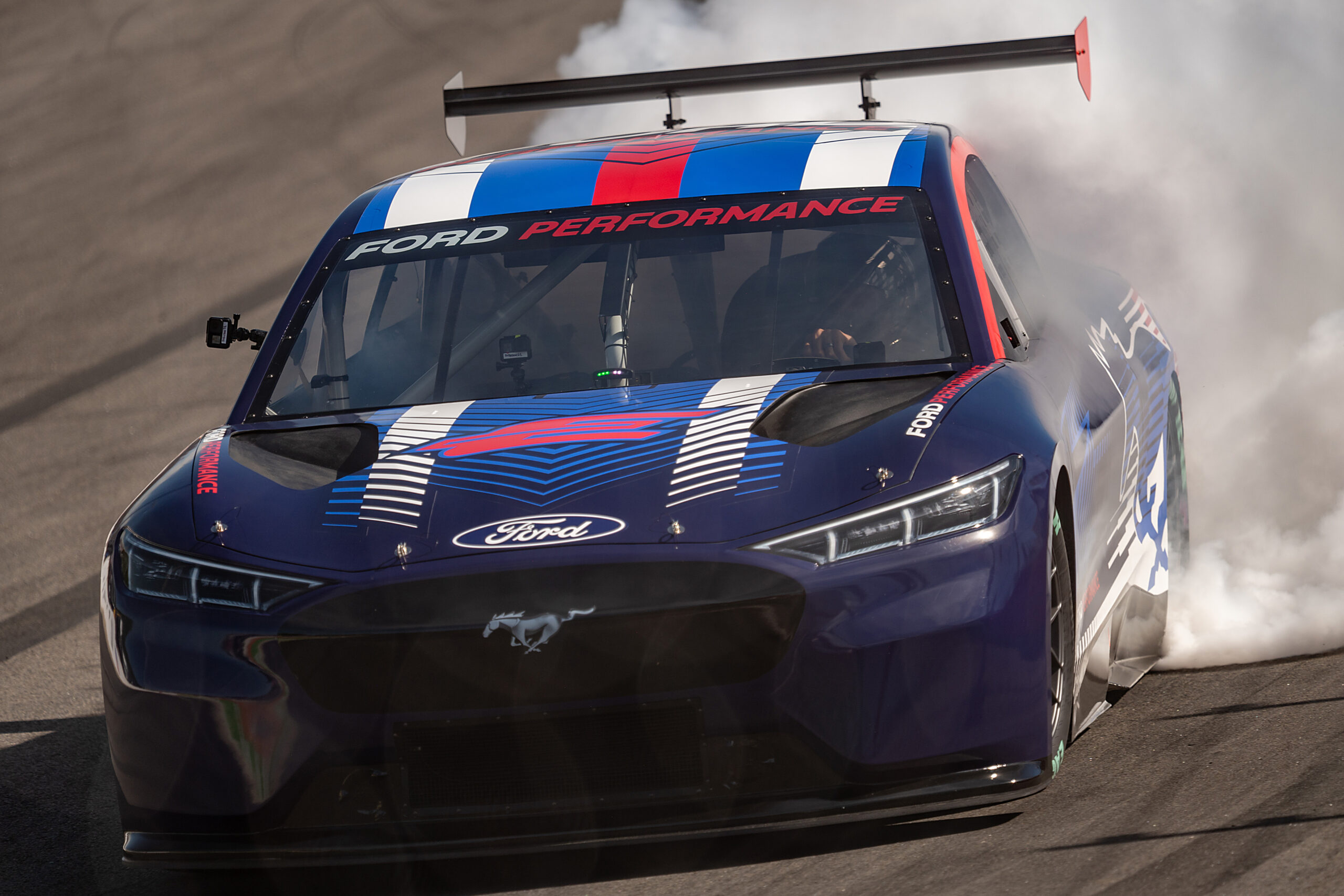 Ford Performance NASCAR: Mustang Mach-E NASCAR Prototype Takes First ...