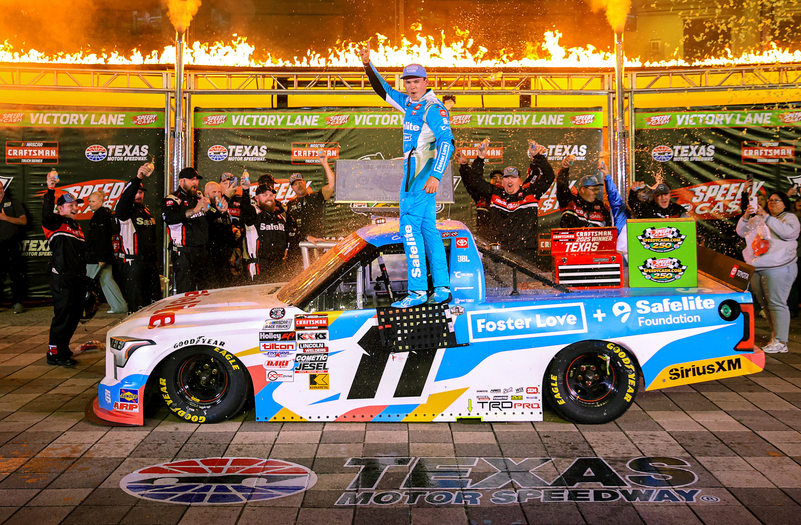 Corey Heim scores wild Truck victory in overtime at Texas - SpeedwayMedia.com